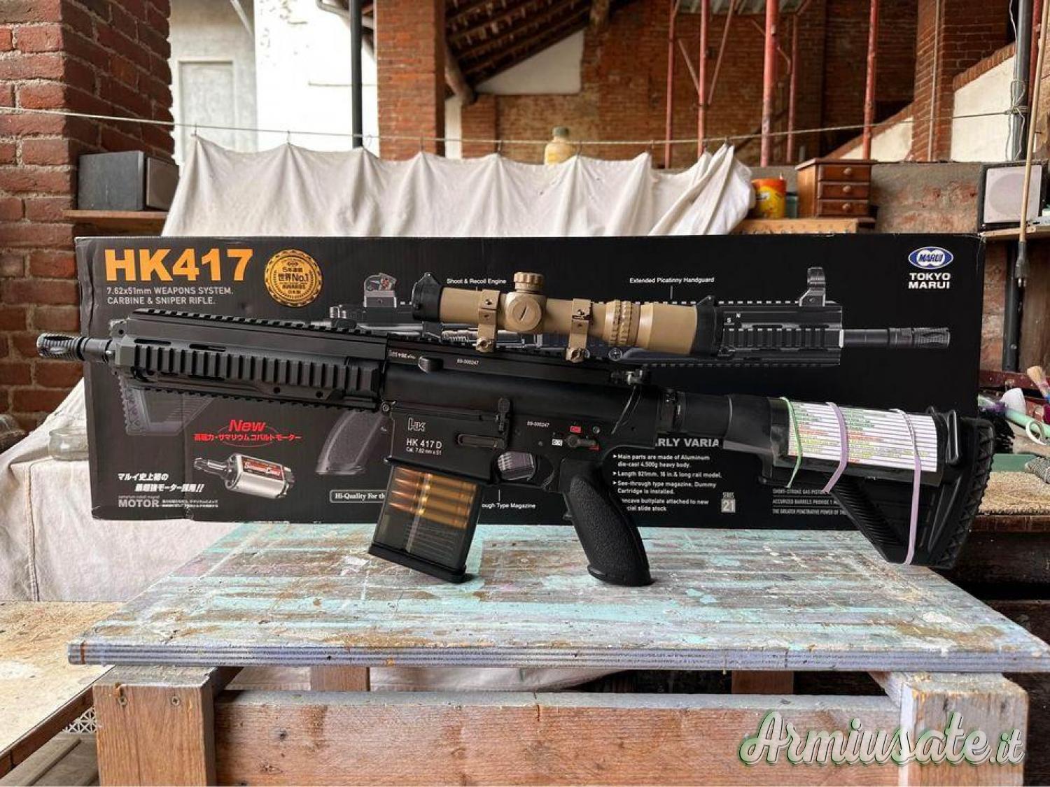Carabine Softair | Armiusate.it | HK 417 Tokyo Marui, Armi Usate, Armi Nuove, vendita, acquisto