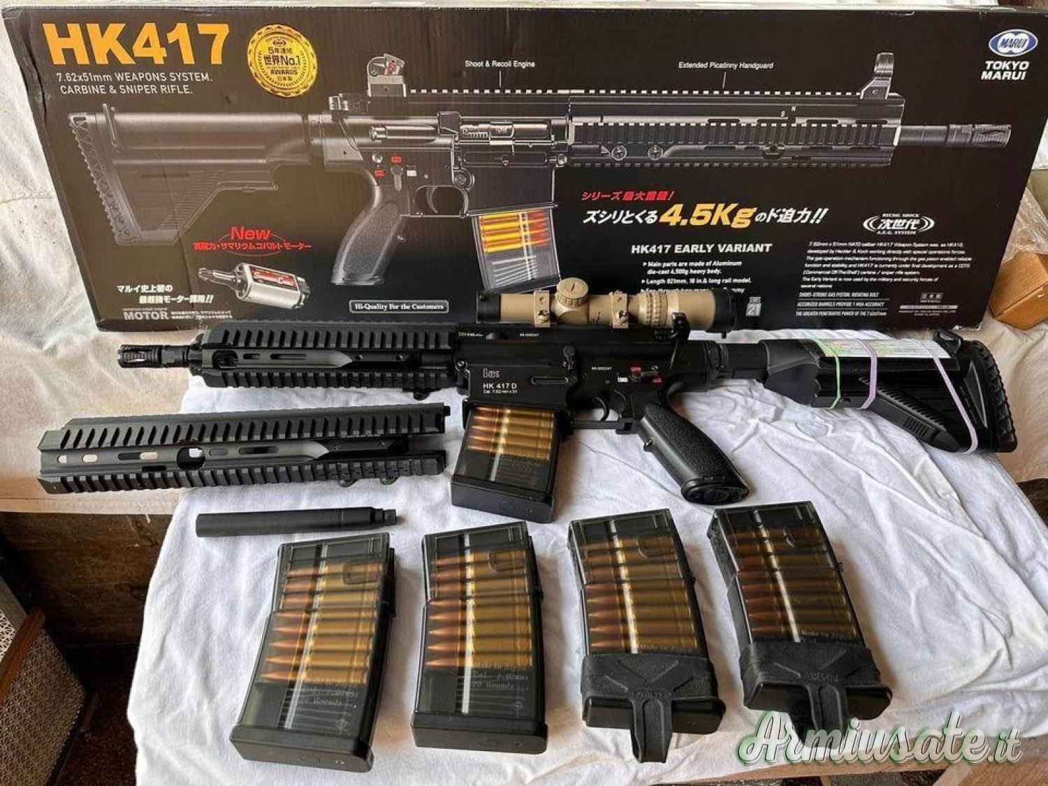 Carabine Softair | Armiusate.it | HK 417 Tokyo Marui, Armi Usate, Armi Nuove, vendita, acquisto