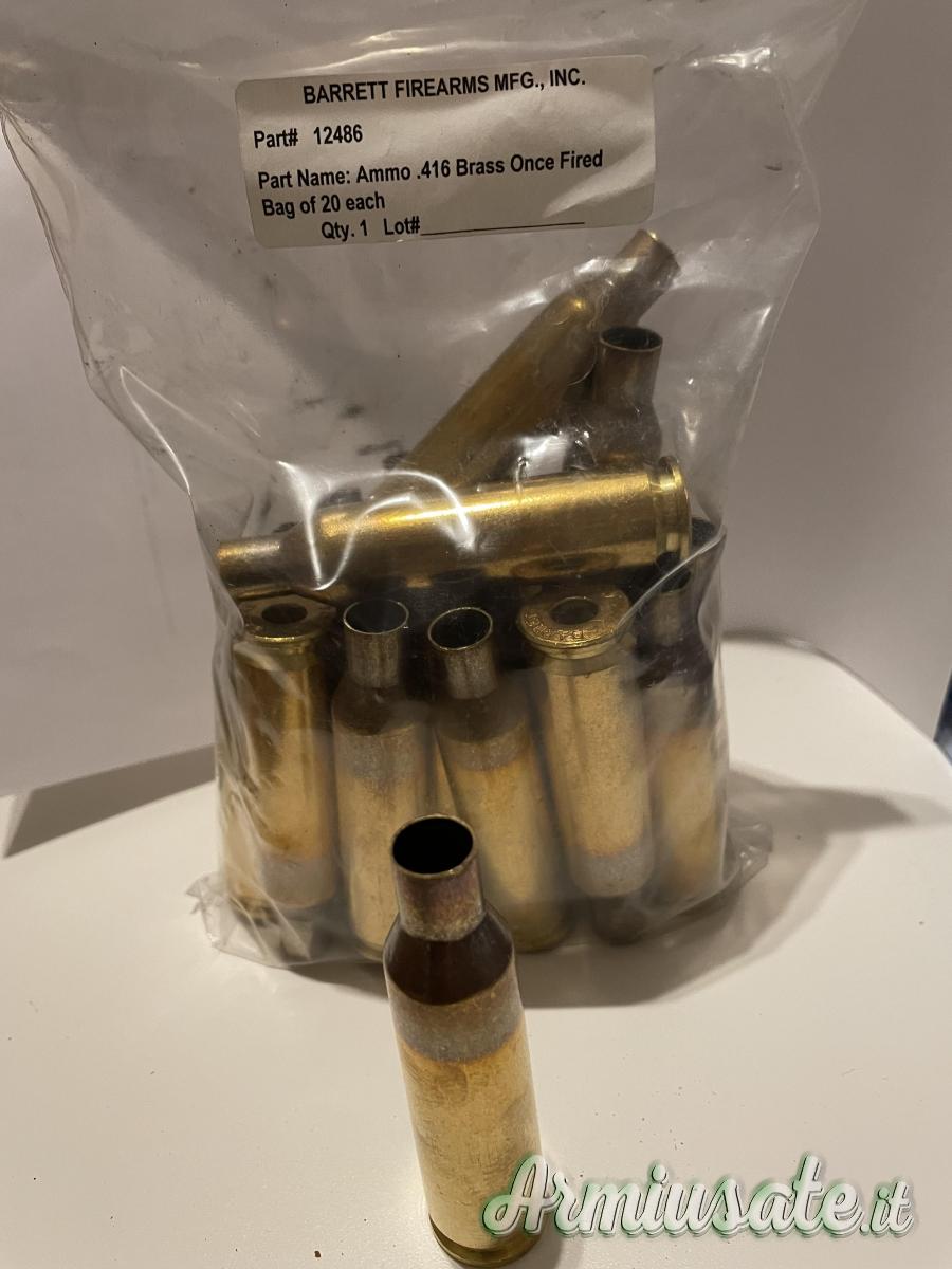 Lezzeno | Bossoli | Bossoli 416 BARRETT | 416 BARRETT, Armi Usate, Armi ...