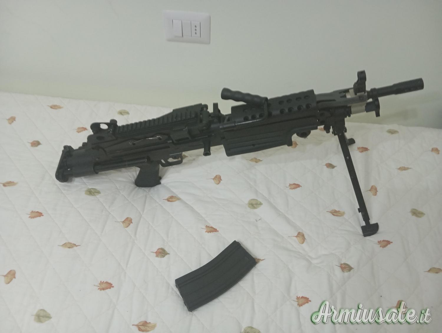 Azzano San Paolo | Carabine Softair | M249 para full metal A&K | M249 minimi para full metal A&K ...
