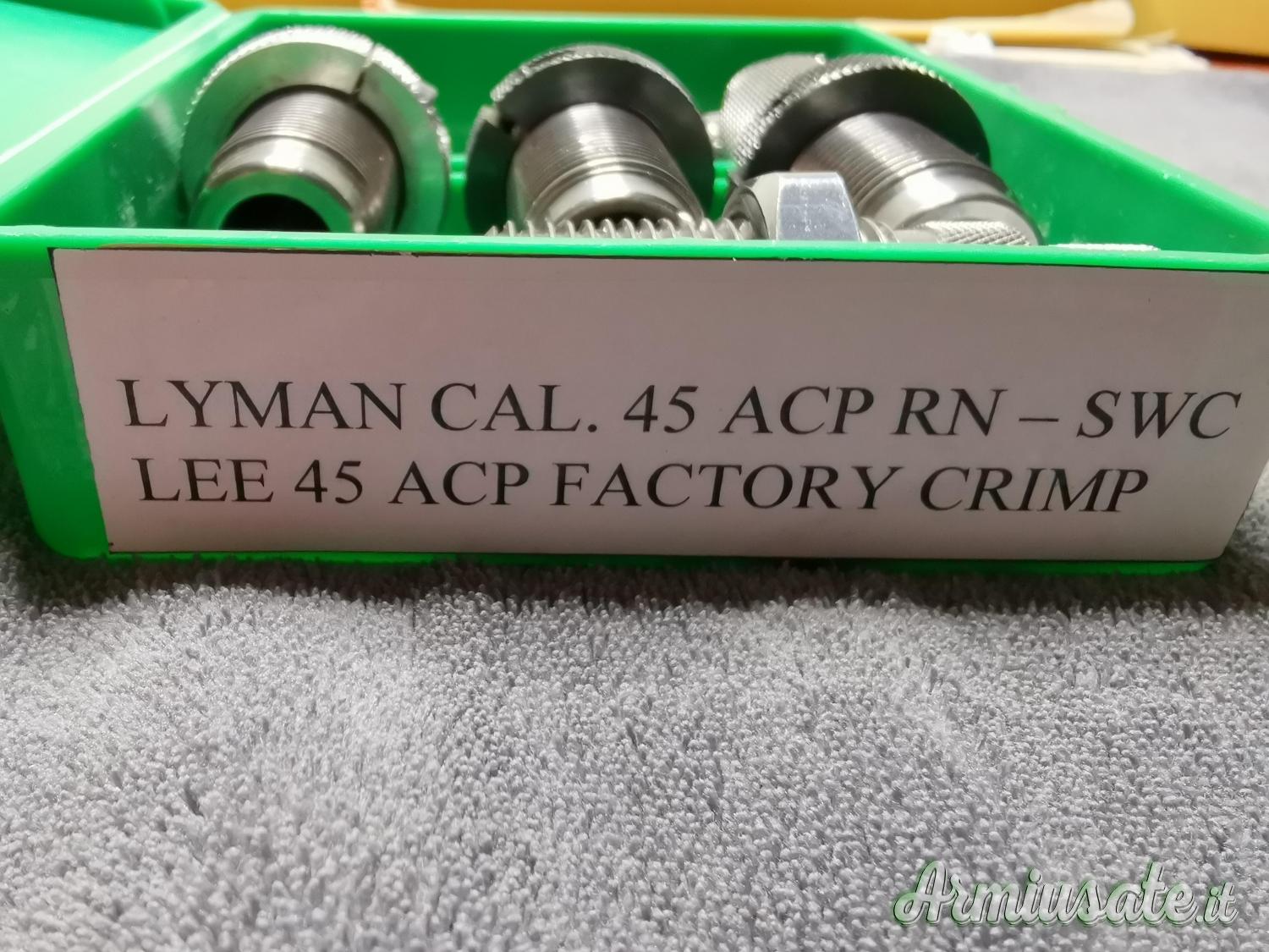 Bari | Dies / Matrici | Armiusate.it | LYMAN MATRICI 45 ACP + LEE ...