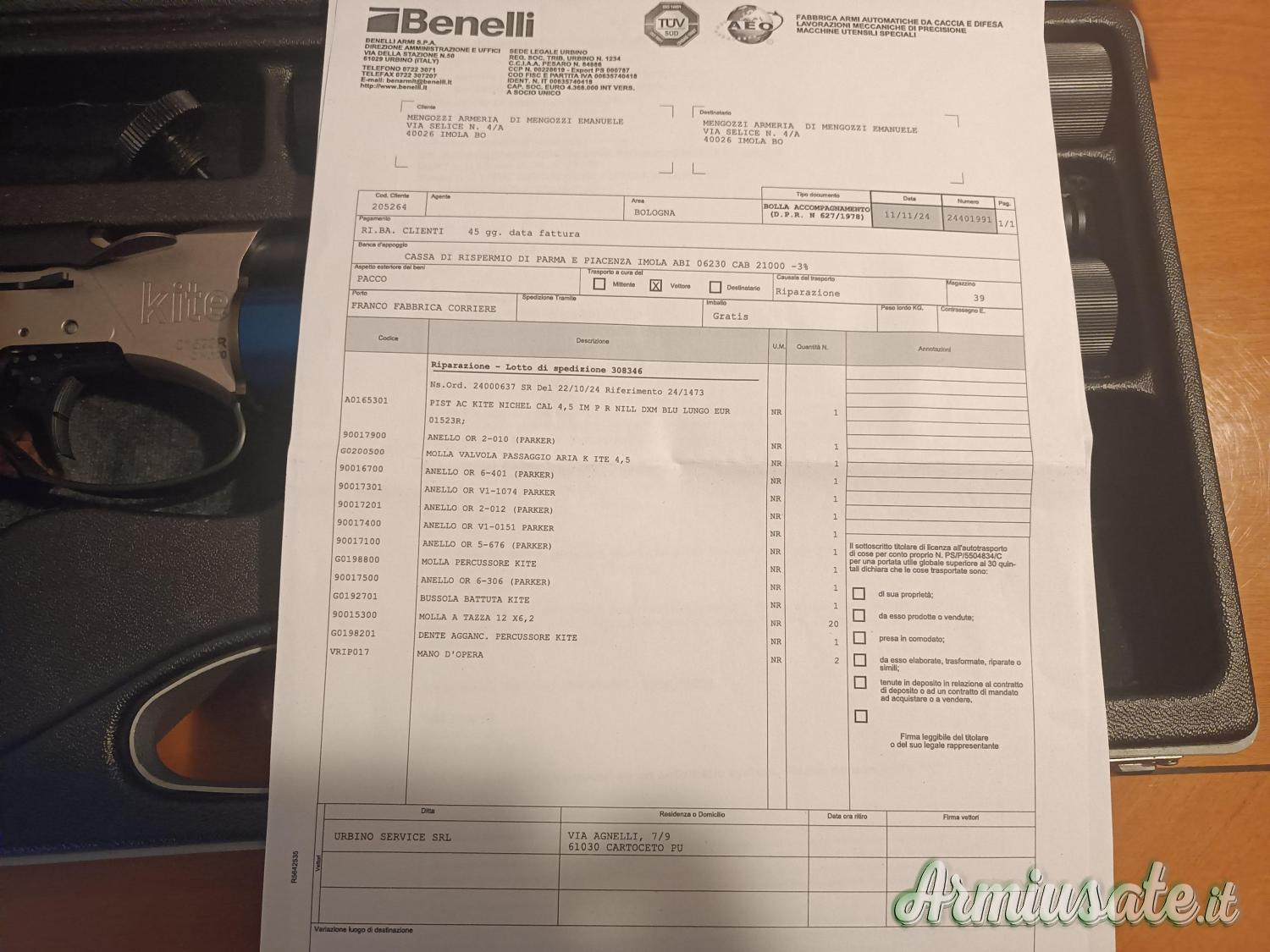 Imola | Pistole Aria Compressa | Armiusate.it | Benelli kite . 4.5/.177 ...